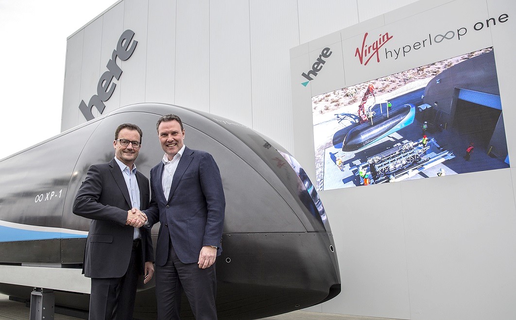 Virgin Hyperloop One partners with HERE Technologies