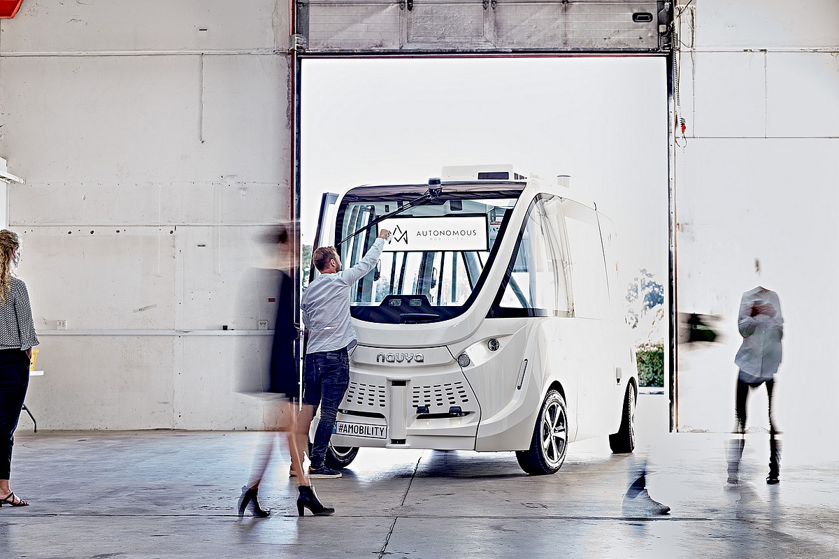 Premiere of self-driving buses in Gothenburg