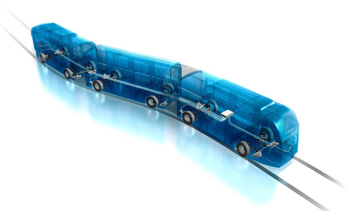 Steering system for high-capacity buses